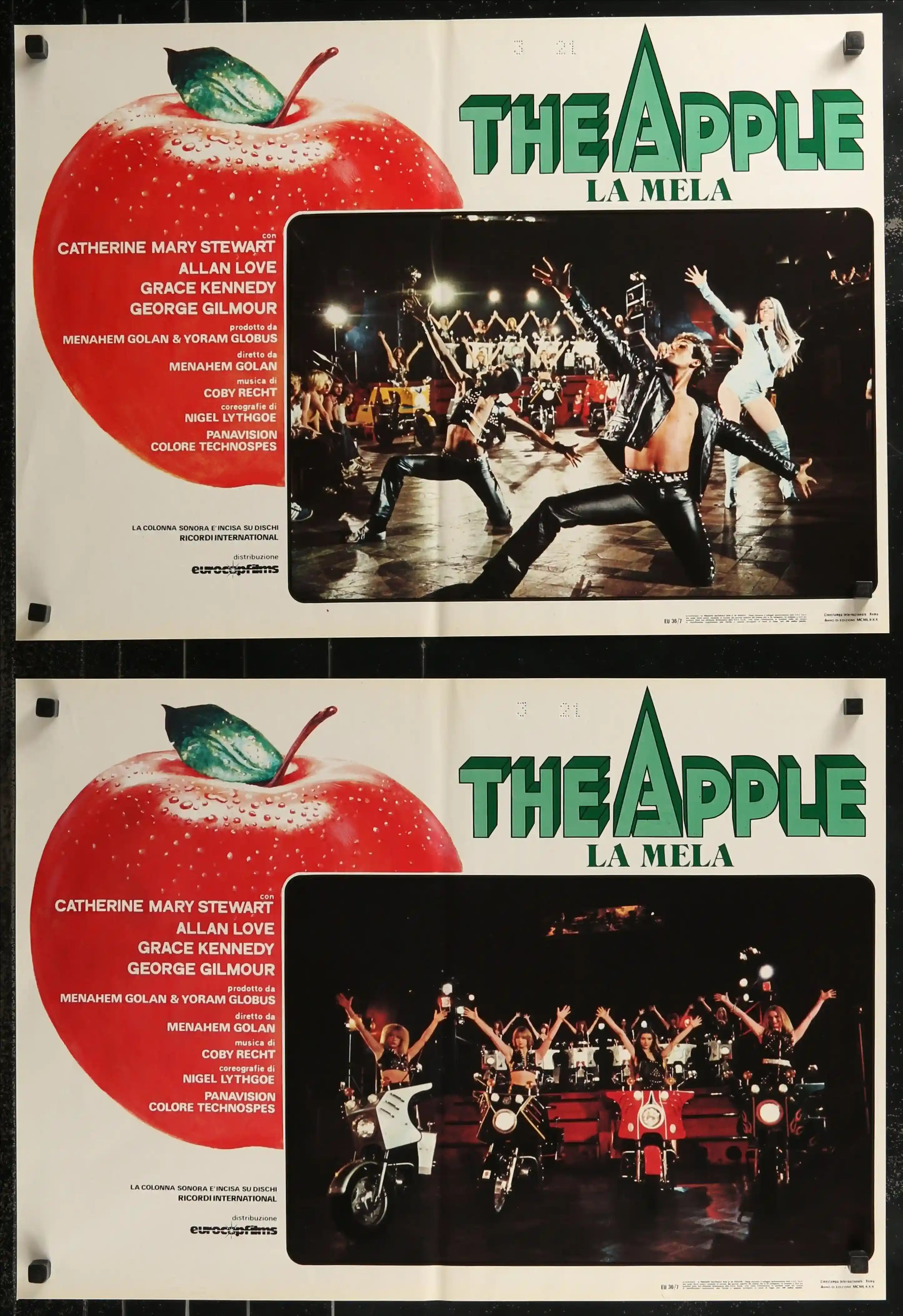 The Apple Movie Poster 1981 Italian Photobusta (18x26)