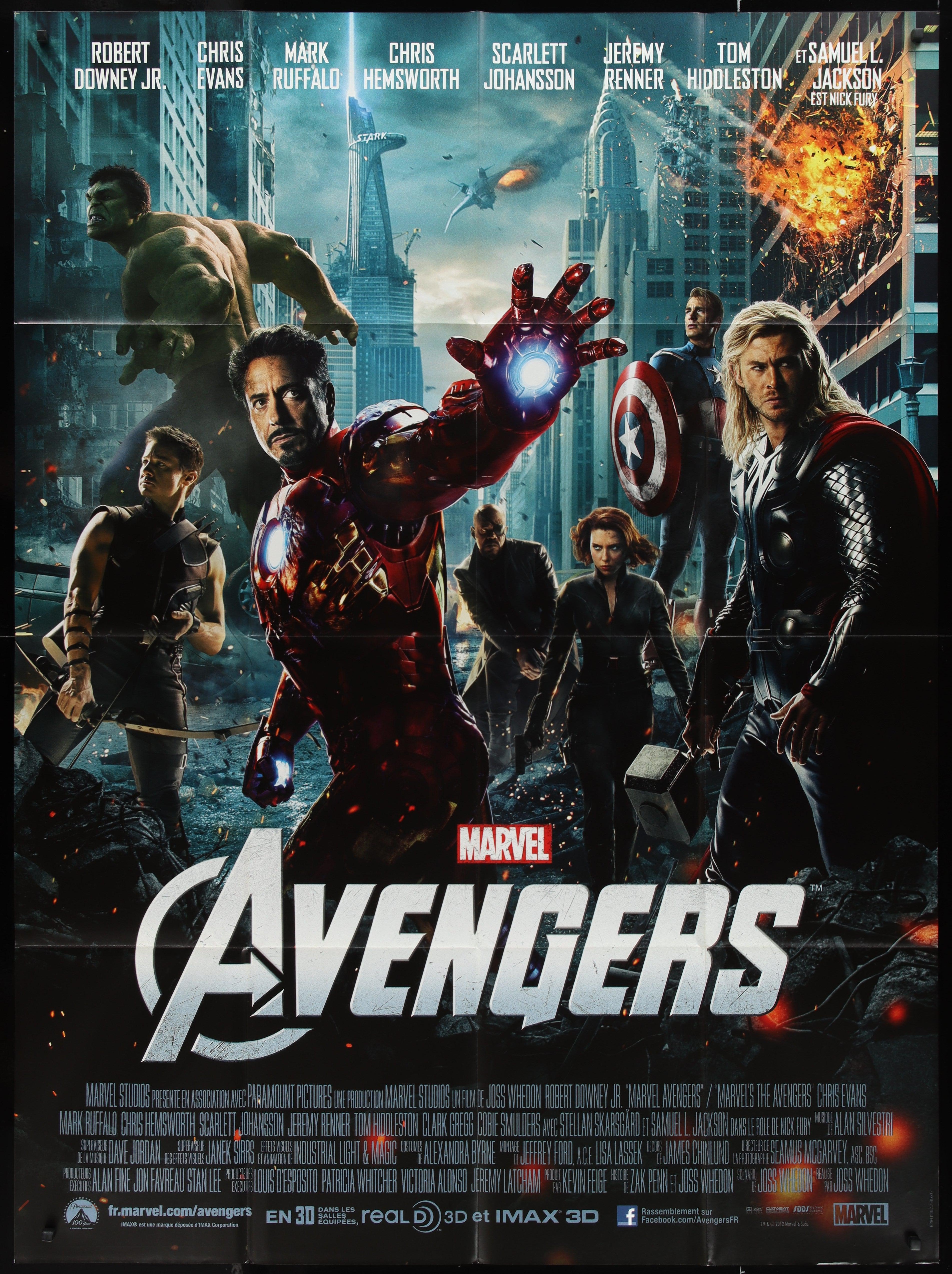 avengers signed poster