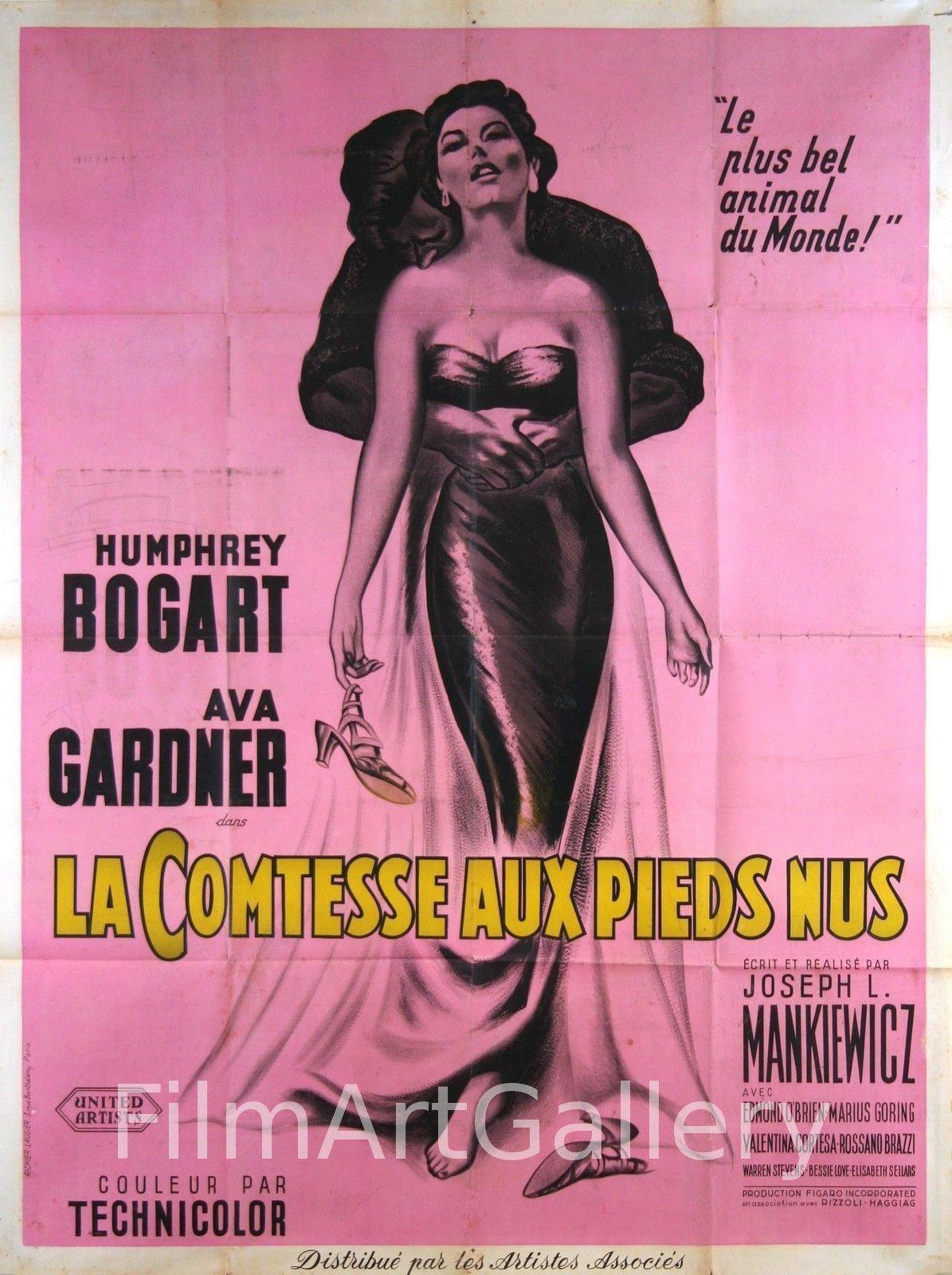 The Barefoot Contessa Movie Poster 1950's French 1 panel (47x63)