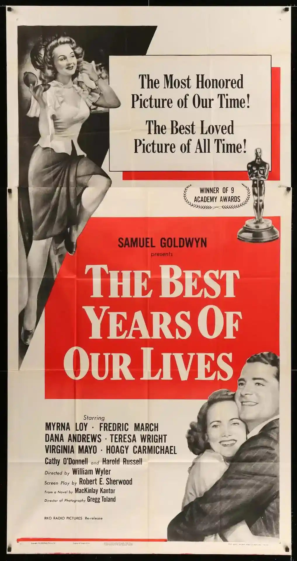 The Best Years of Our Lives Movie Poster 1954 RI 3 Sheet (41x81)