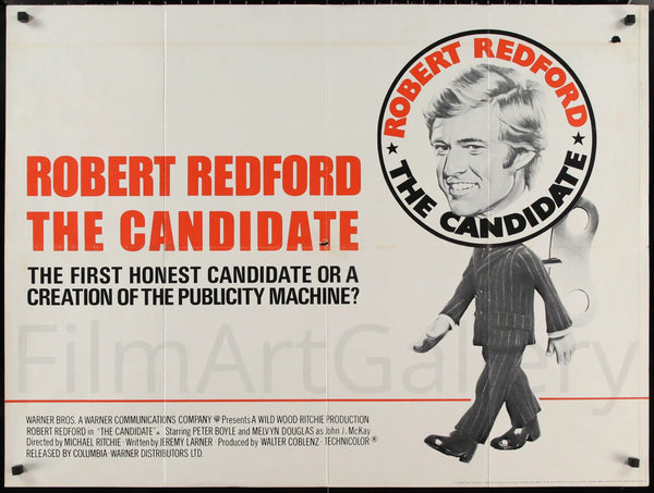 The Candidate Movie Poster 1972 British Quad (30x40)