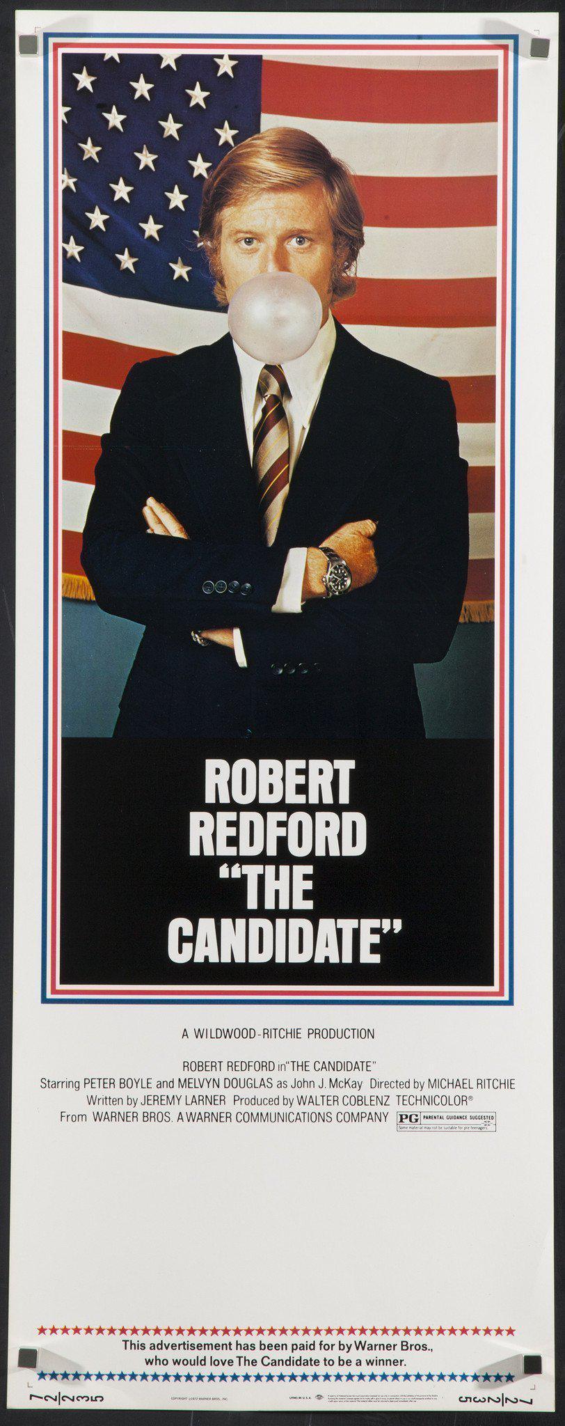 The Candidate Movie Poster 1972 Insert (14x36)