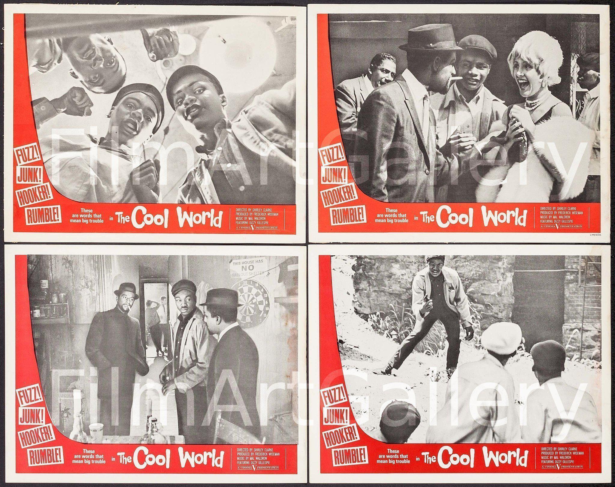 The Cool World Movie Poster 1963 Lobby Card Set