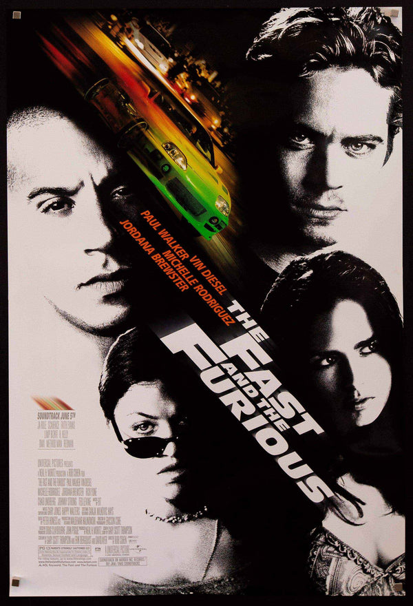 The Fast and the Furious Movie Poster 2001 1 Sheet (27x41)