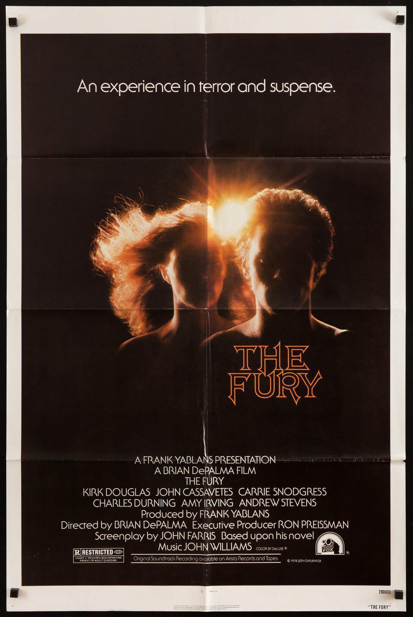 The Fury Movie Poster 1978 1 Sheet (27x41)
