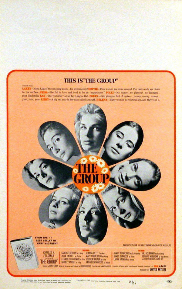 The Group Movie Poster 1966 Window Card (14x22)
