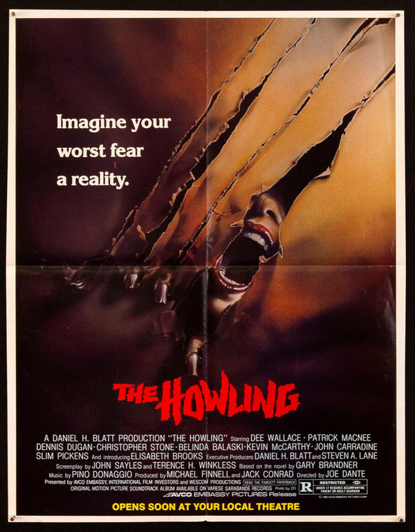 The Howling Movie Poster 1984 17x22
