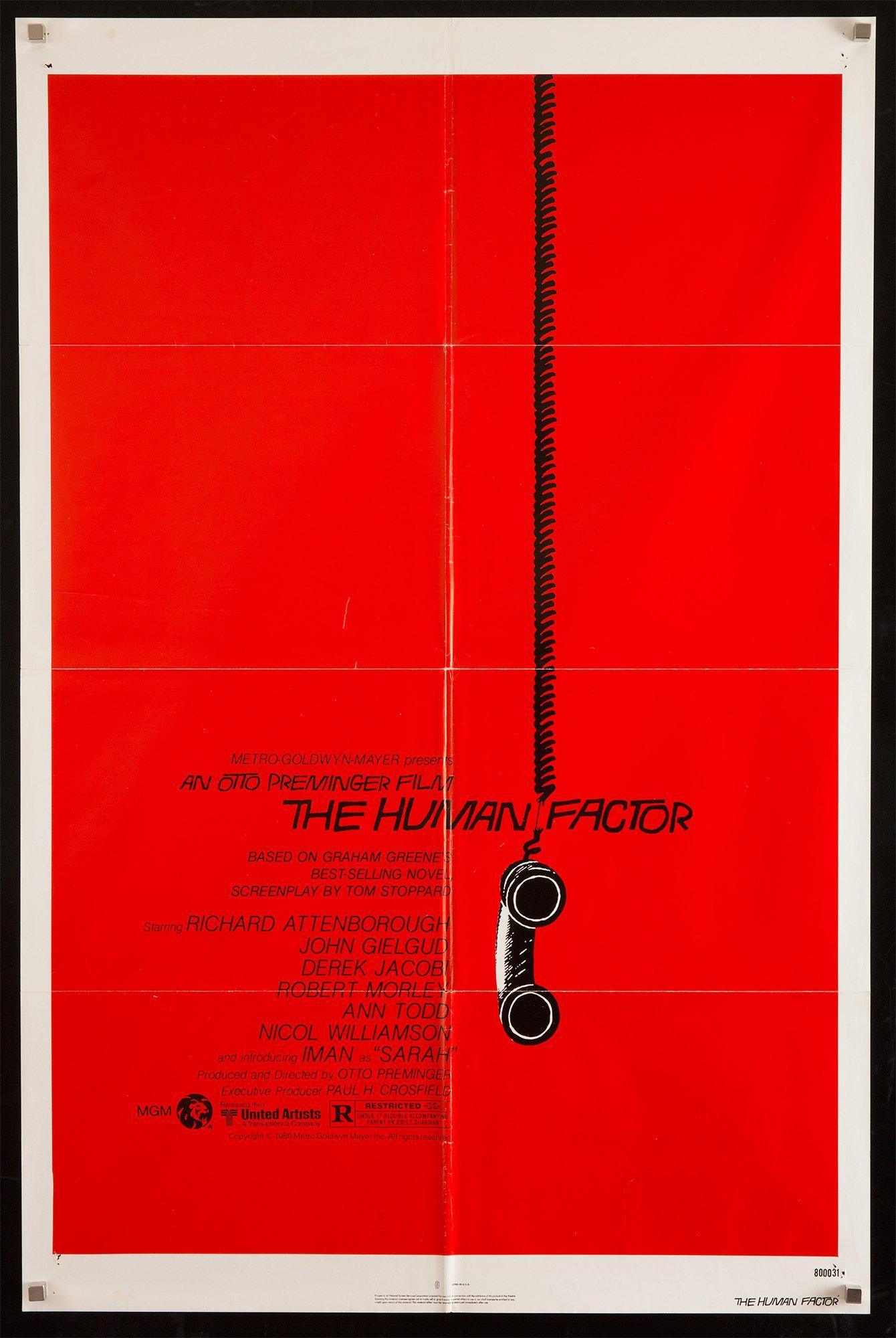 The Human Factor Movie Poster 1980 1 Sheet (27x41)