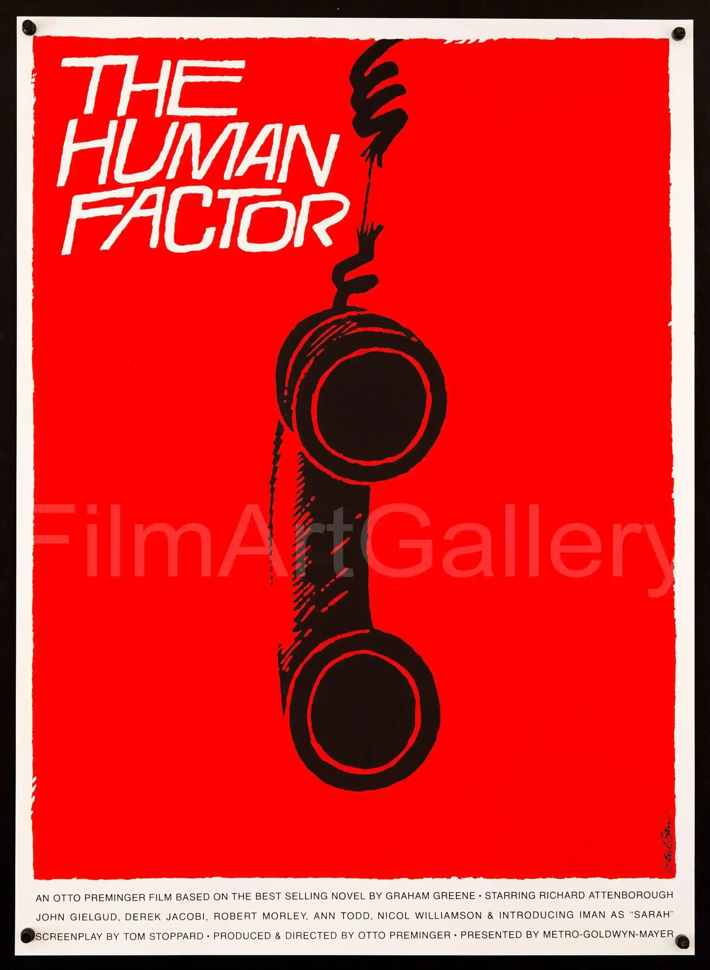 The Human Factor Movie Poster mid-1980s 20x27.5