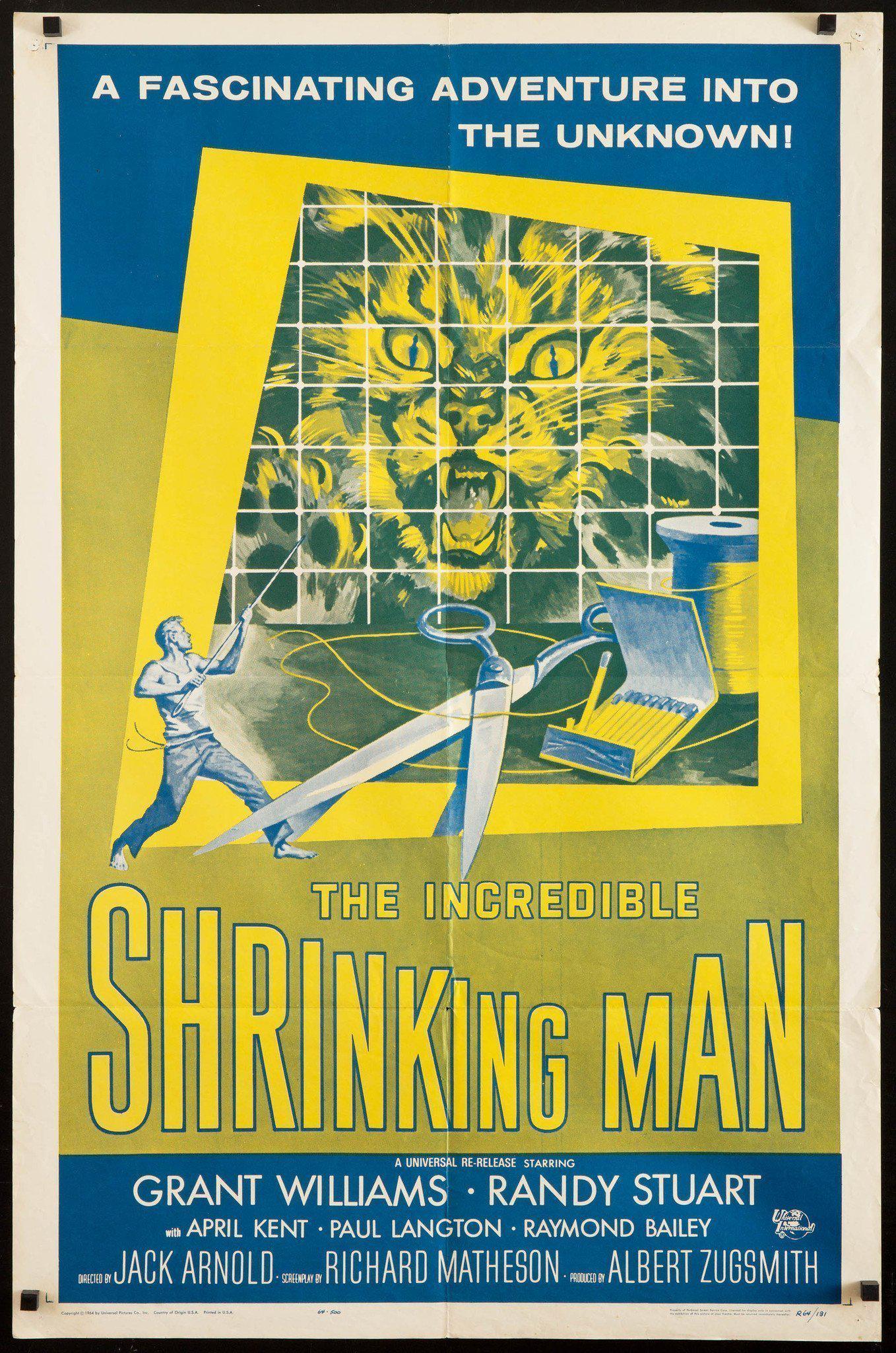 The Incredible Shrinking Man Movie Poster 1964 RI 1 Sheet (27x41)