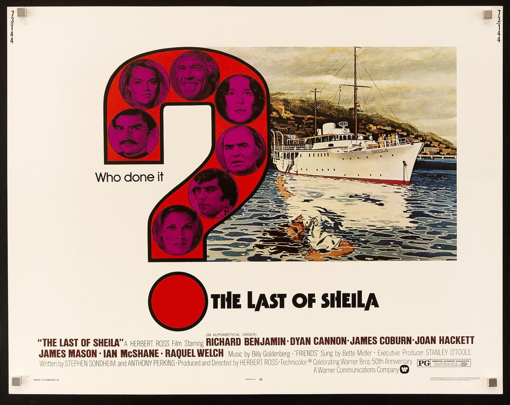 The Last of Sheila Movie Poster 1973 Half Sheet (22x28)