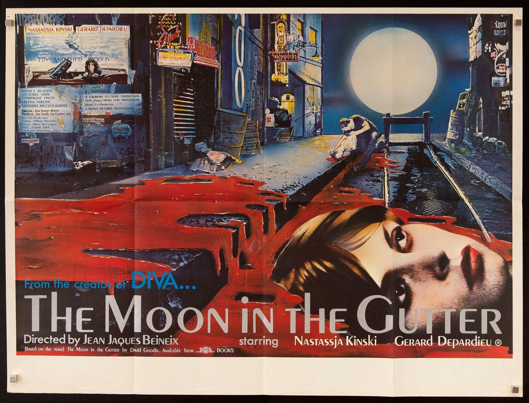 The Moon in the Gutter Movie Poster 1983 British Quad (30x40)