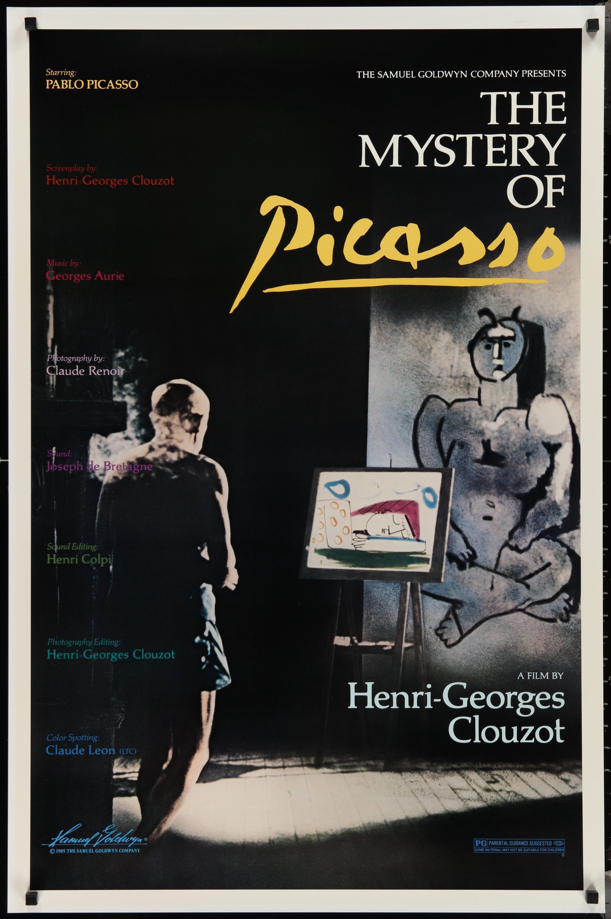 The Mystery of Picasso Movie Poster 1986 1 Sheet (27x41)
