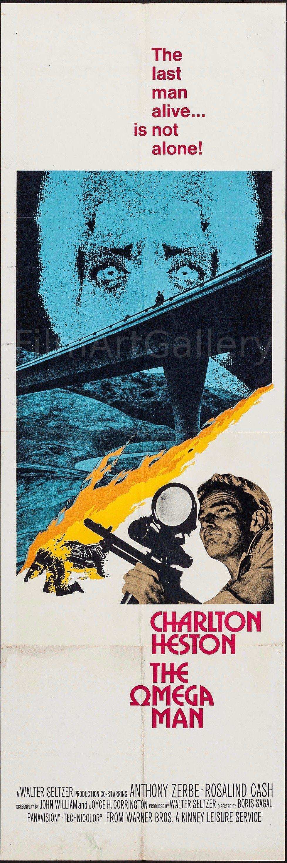 The Omega Man Movie Poster 1971 Door Panel (20x60)