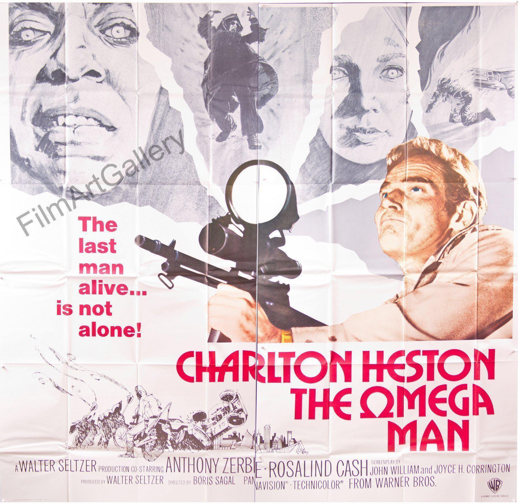 The Omega Man Movie Poster 1971 6 Sheet (81x81)