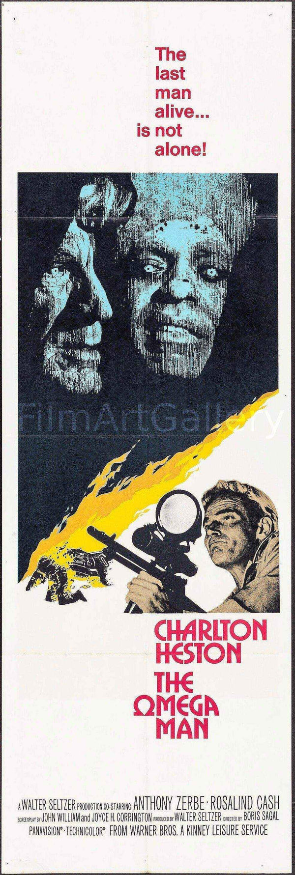 The Omega Man Movie Poster 1971 Door Panel (20x60)