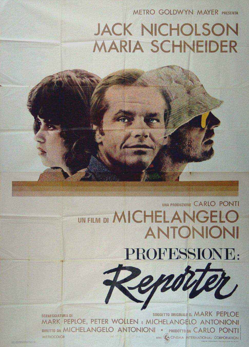 The Passenger (Professione Reporter) Movie Poster 1975 Italian 4