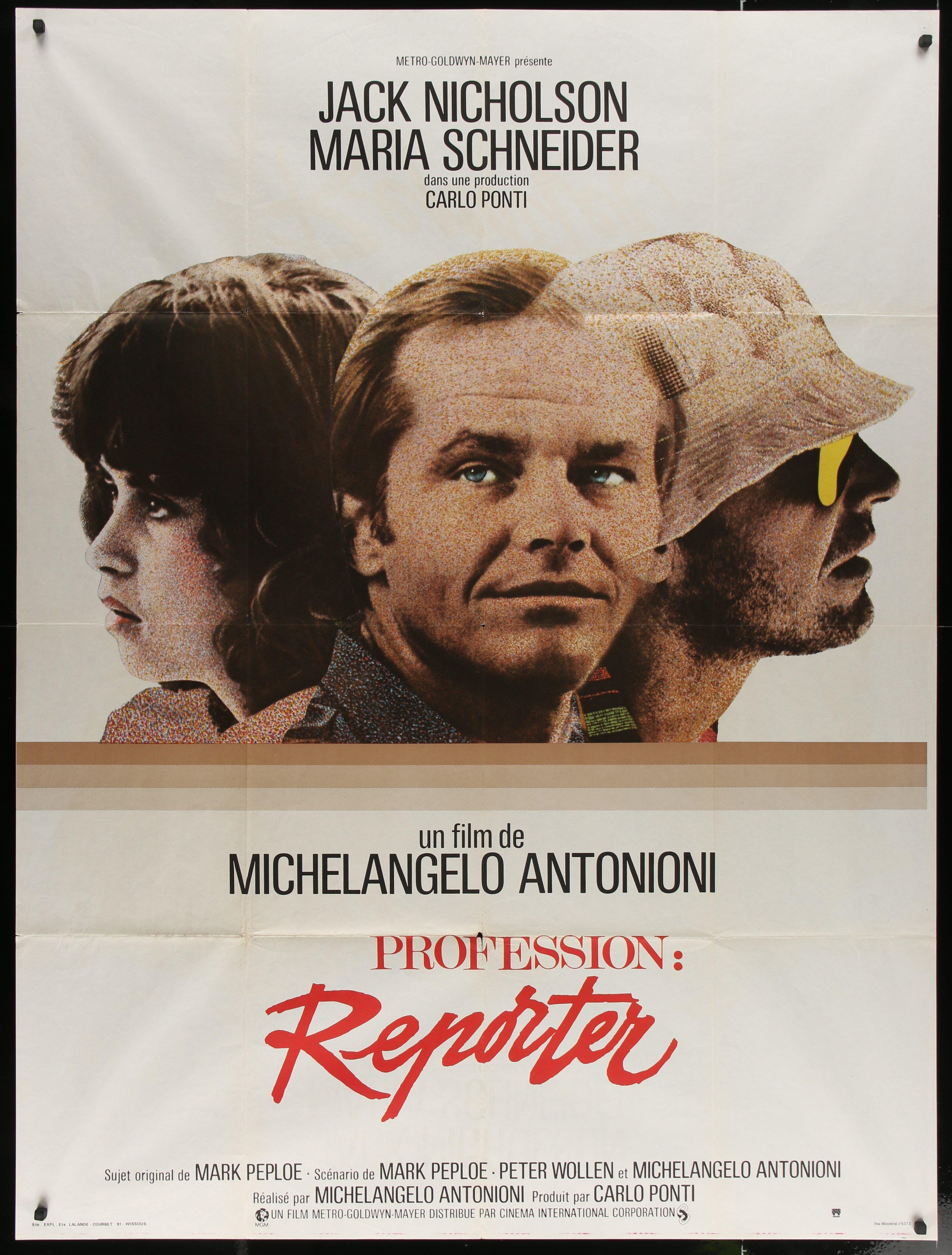 The Passenger (Professione Reporter) Movie Poster 1975 French 1