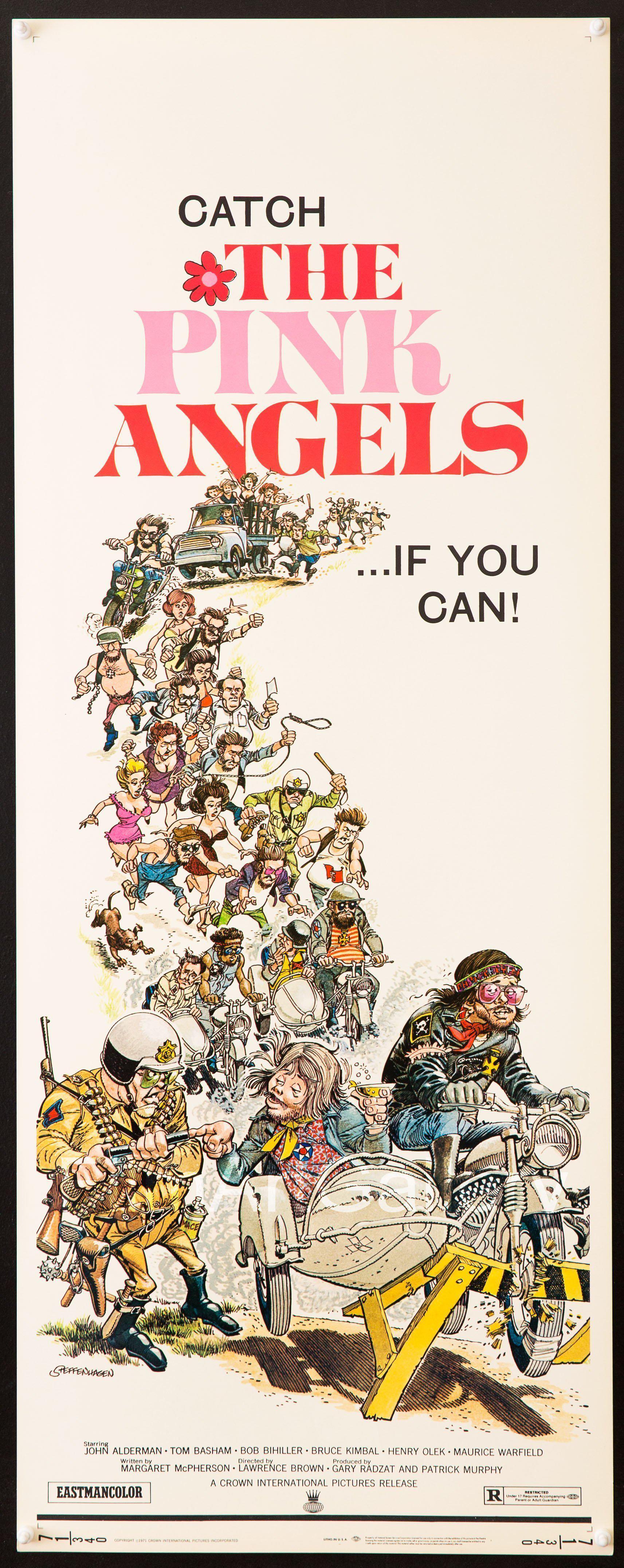 The Pink Angels Movie Poster 1971 Insert (14x36)