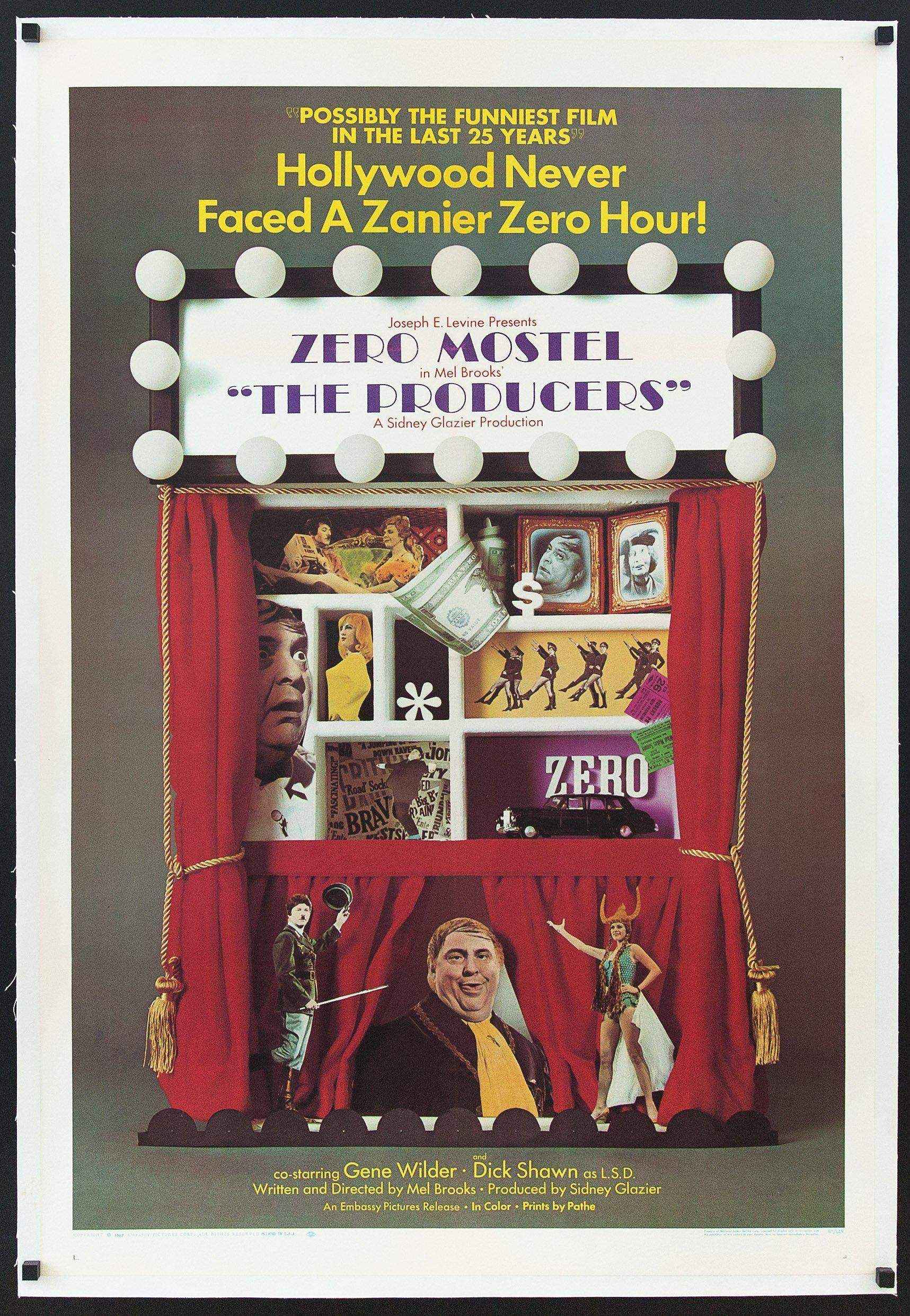 The Producers Movie Poster 1967 1 Sheet (27x41)