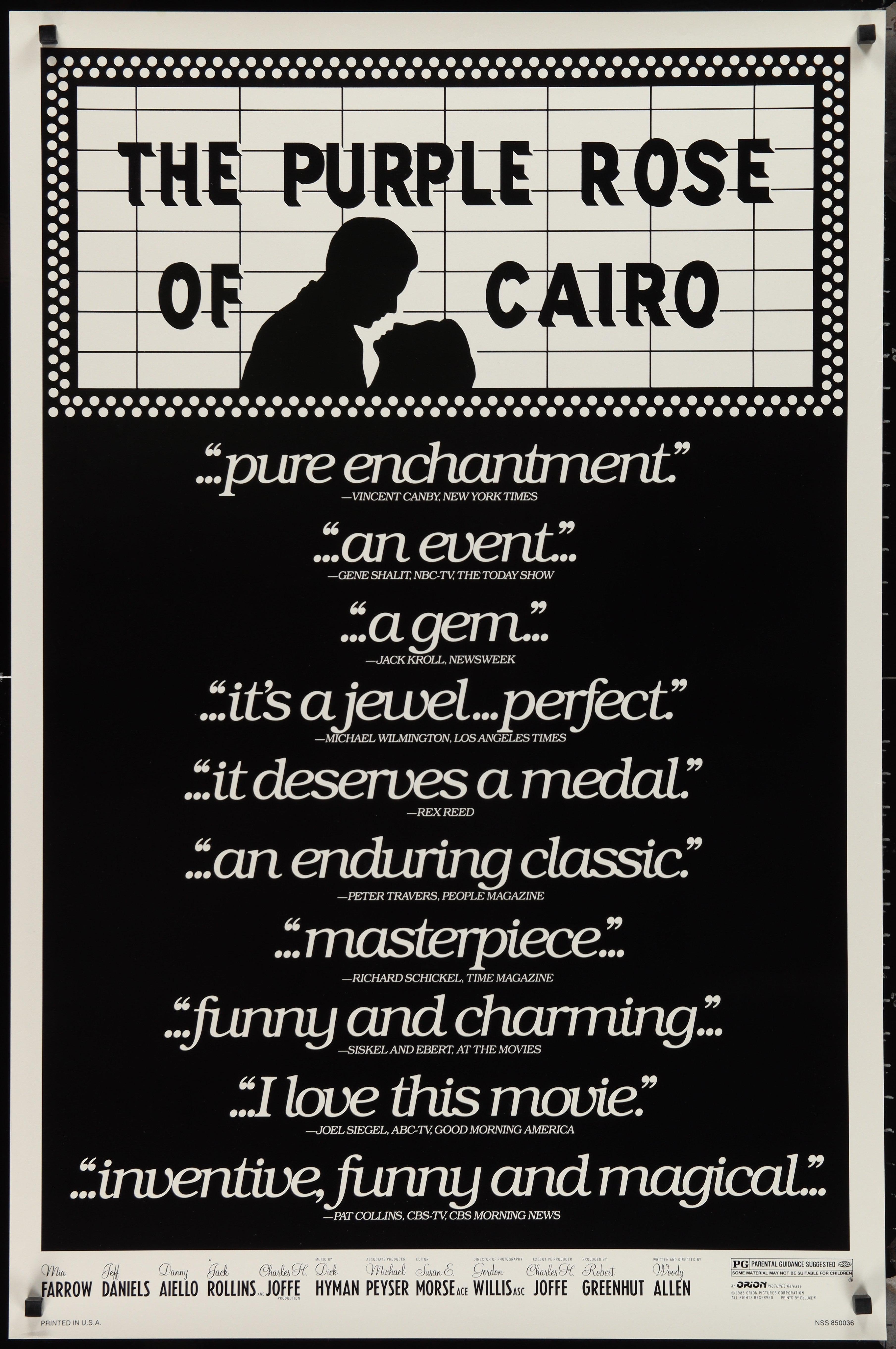 The Purple Rose of Cairo Movie Poster 1985 1 Sheet (27x41)