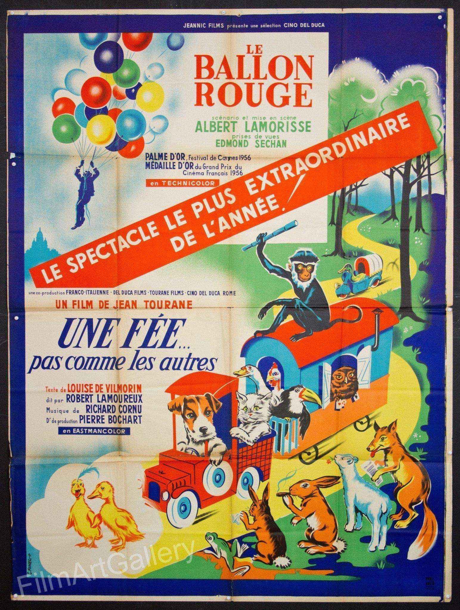 The Red Balloon (Le Ballon Rouge) Movie Poster 1956 French 1