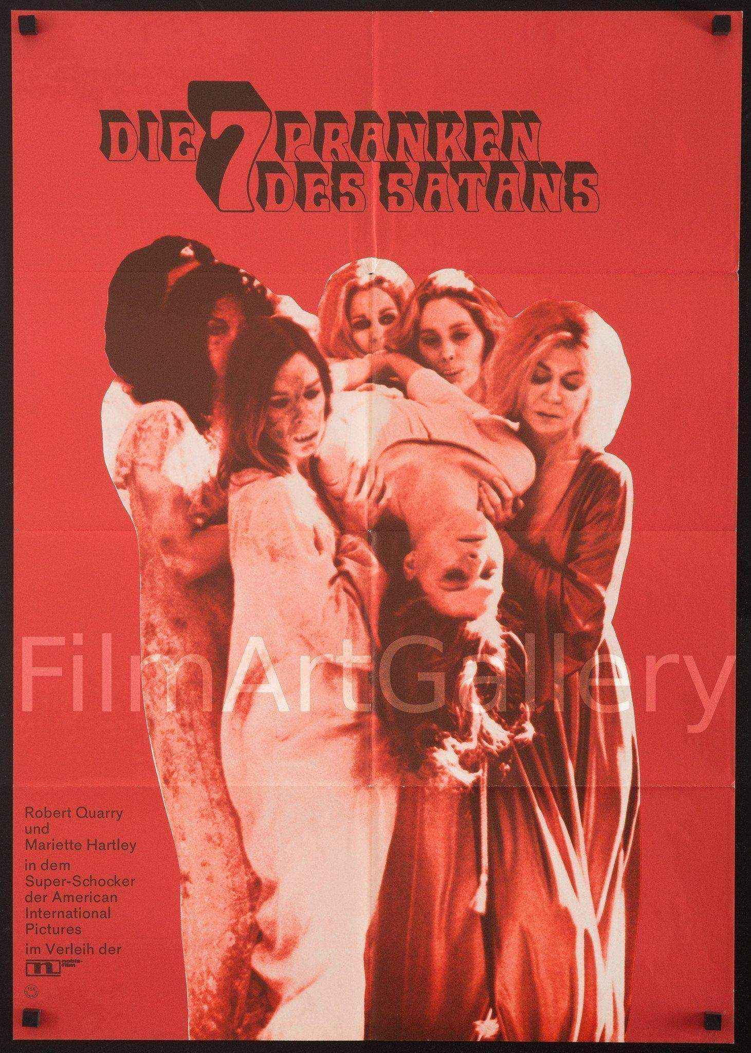 The Return of Count Yorga Movie Poster 1972 German A1 (23x33)