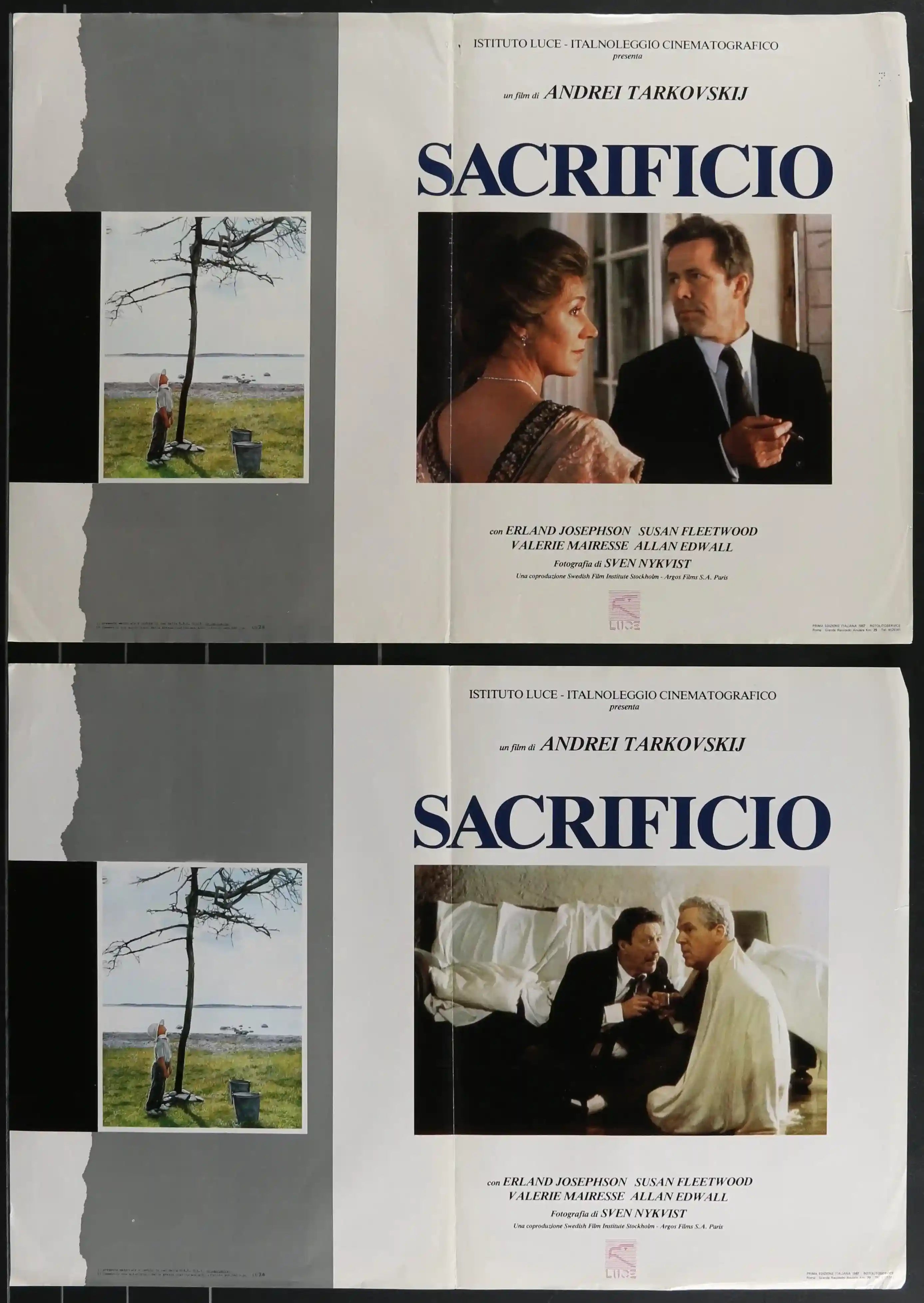The Sacrifice (Offret) Movie Poster 1986 Italian Photobusta