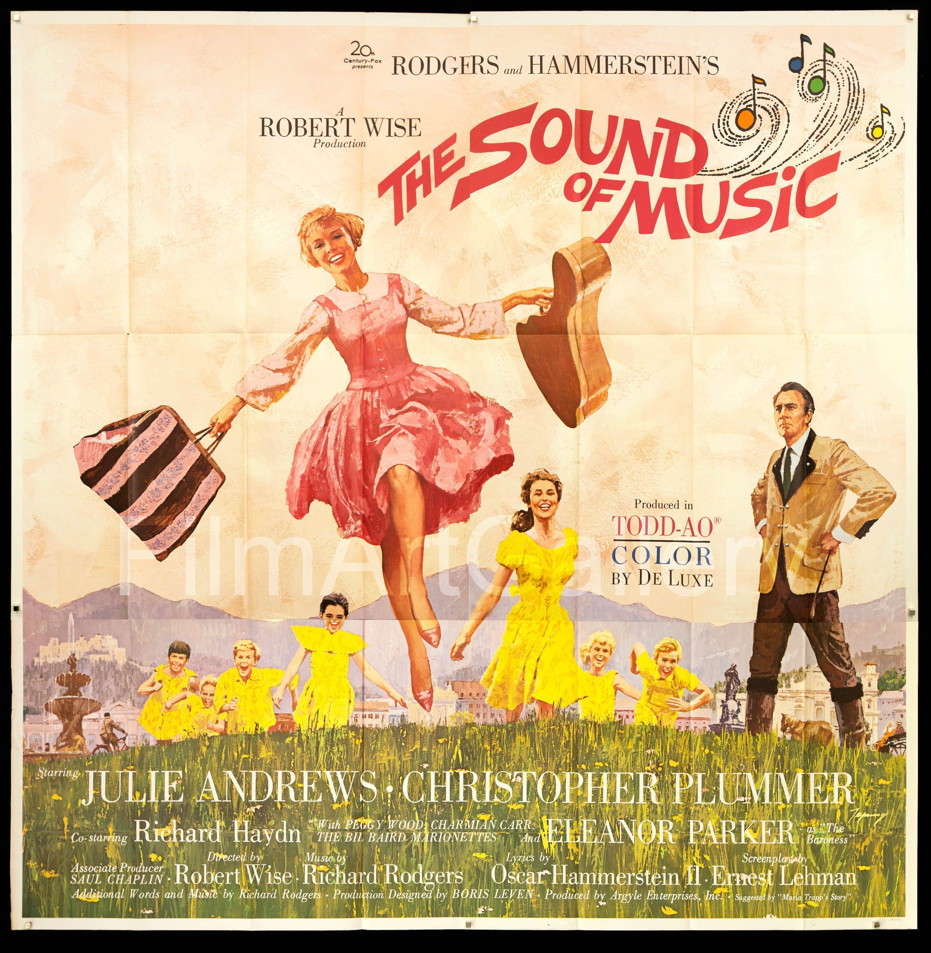 The Sound of Music Movie Poster 1965 6 Sheet (81x81)