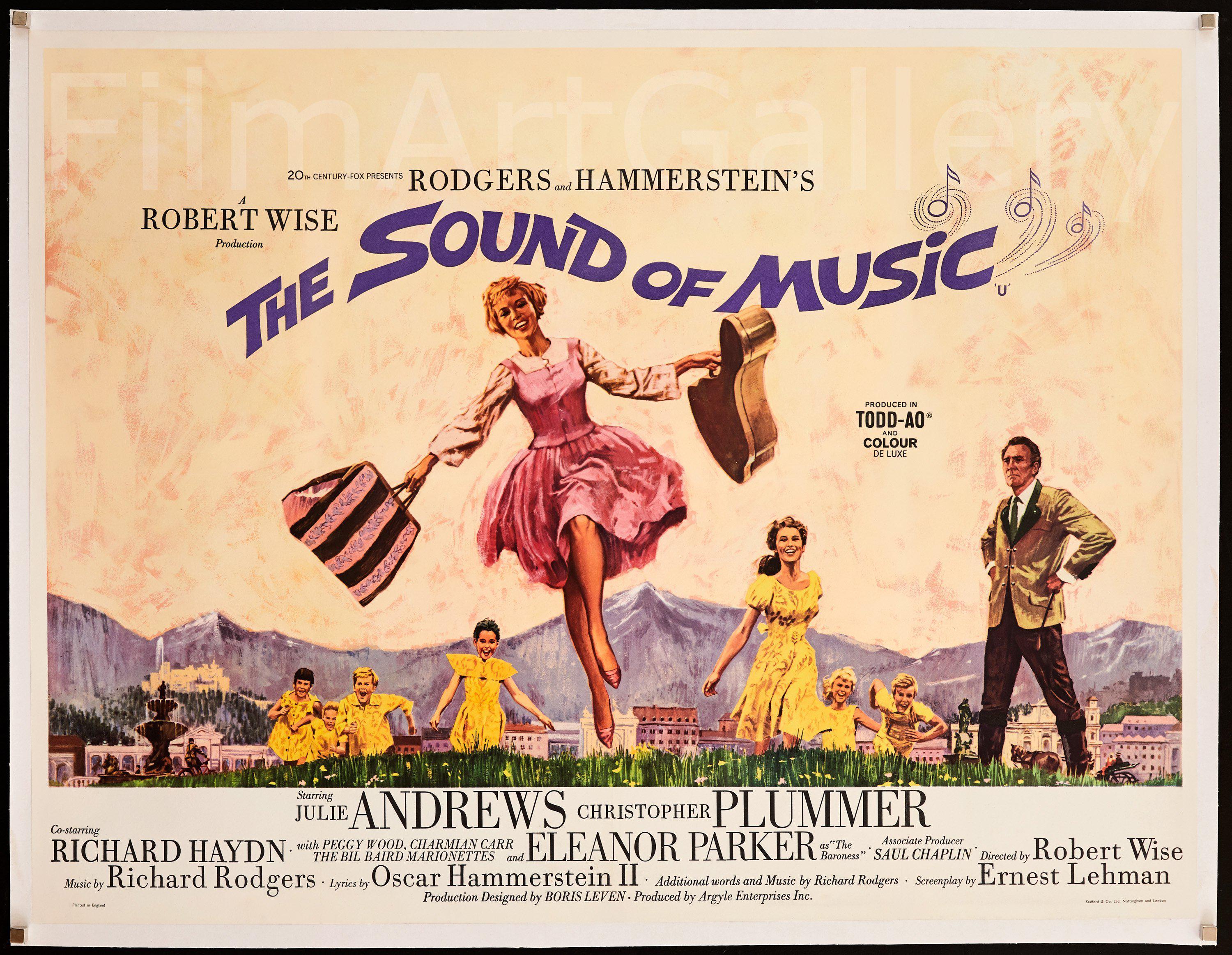 The Sound of Music Movie Poster 1965 British Quad (30x40)