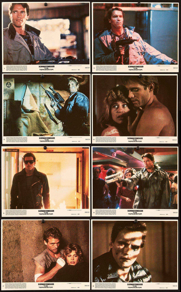 The Terminator Movie Poster 1984 Mini Lobby Card Set (8-8x10)