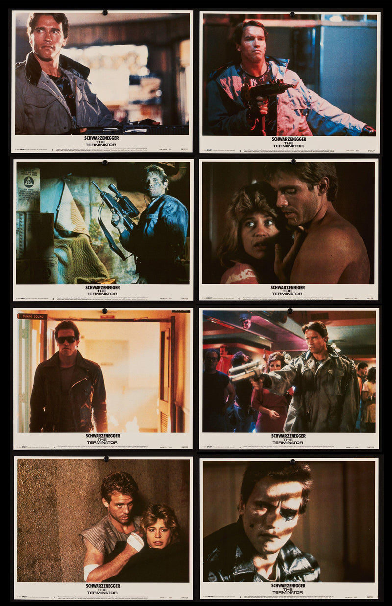 The Terminator Movie Poster 1984 Lobby Card Set (8-11x14)