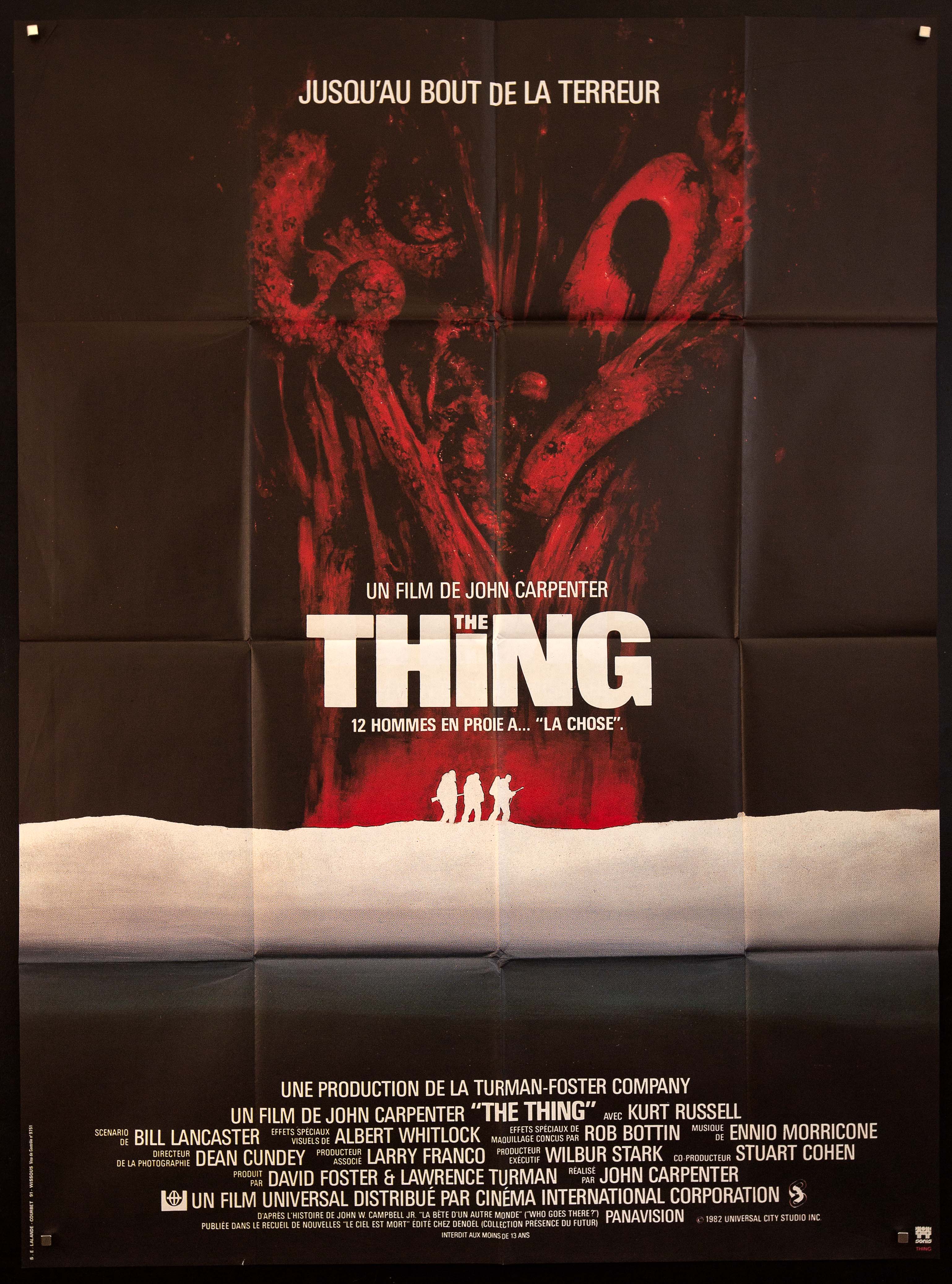 The Thing Movie Poster 1982 French 1 Panel (47x63)