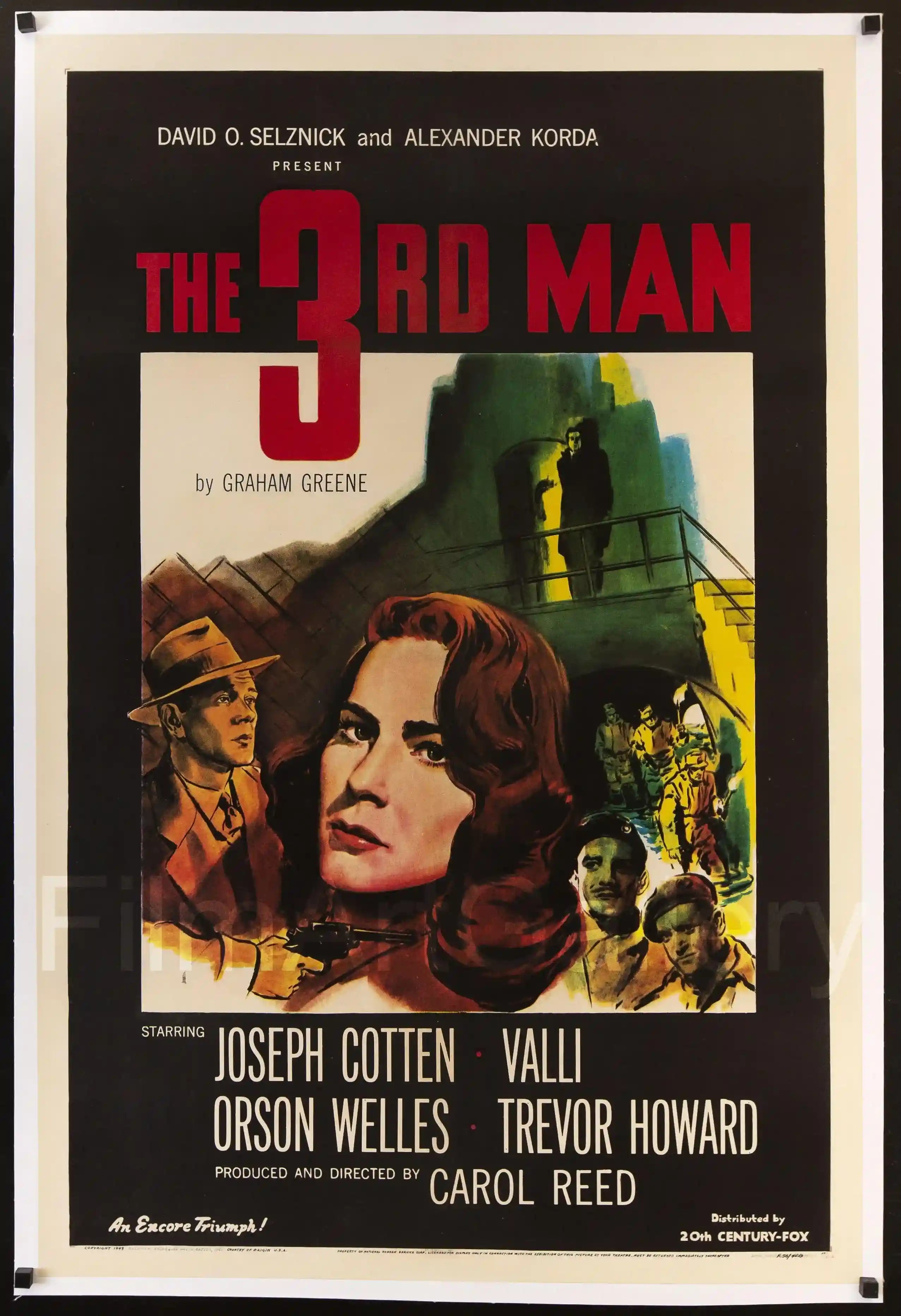 The Third Man Movie Poster 1956 RI 1 Sheet (27x41)