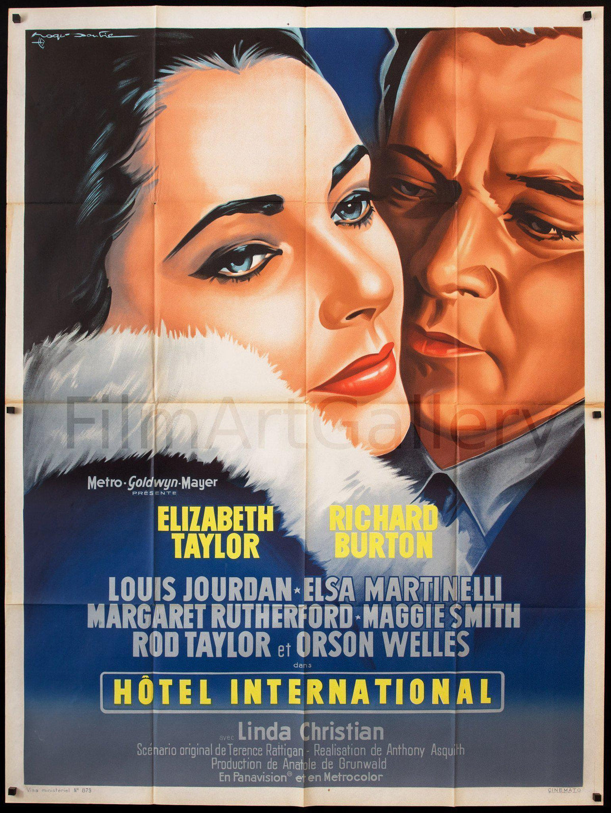 The VIPs Movie Poster 1963 French 1 panel (47x63)