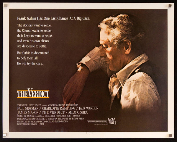 The Verdict Movie Poster 1982 Half Sheet (22x28)
