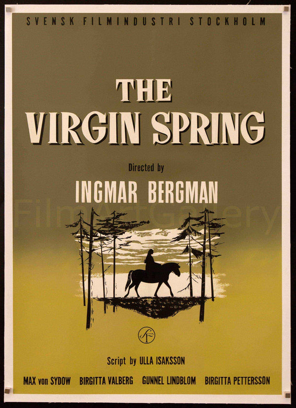 The Virgin Spring Movie Poster 1960 1 Sheet (27x41)