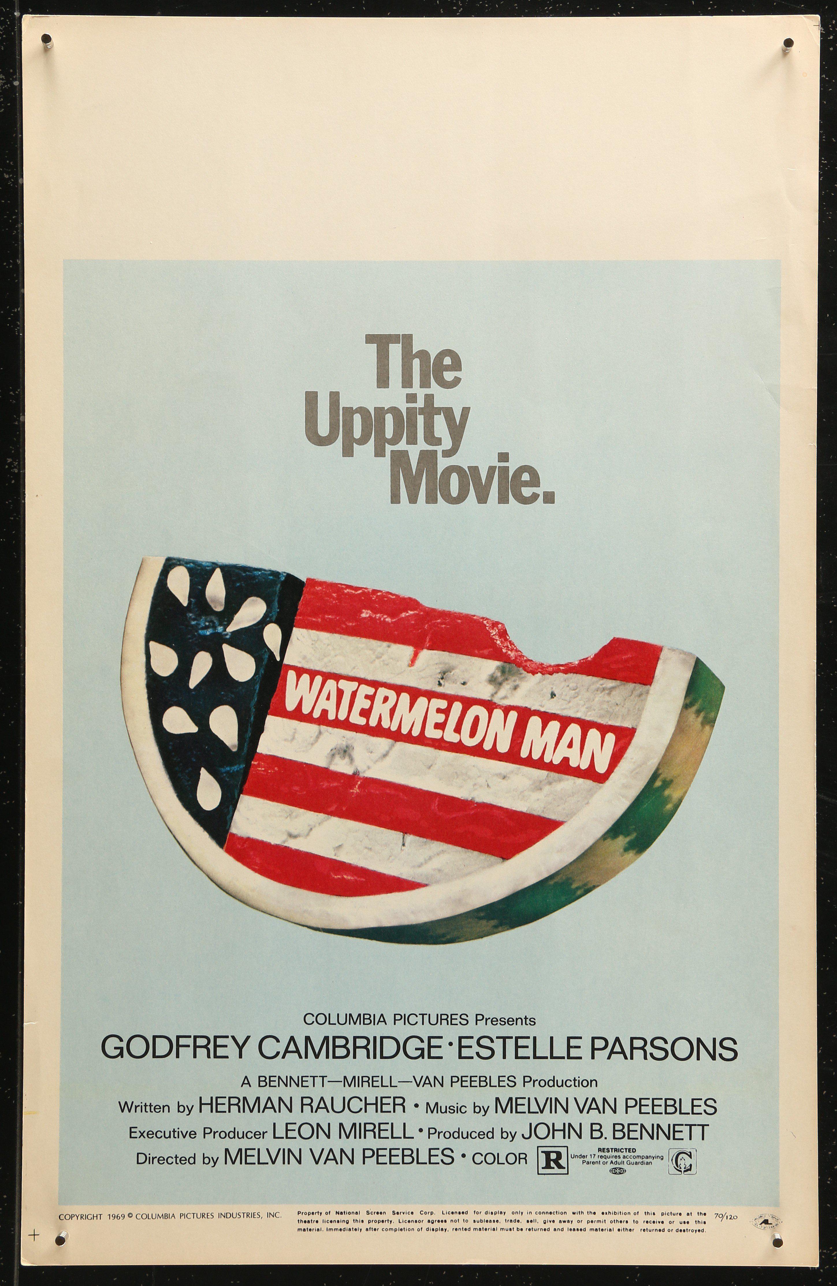 The Watermelon Man Movie Poster 1970 Window Card (14x22)