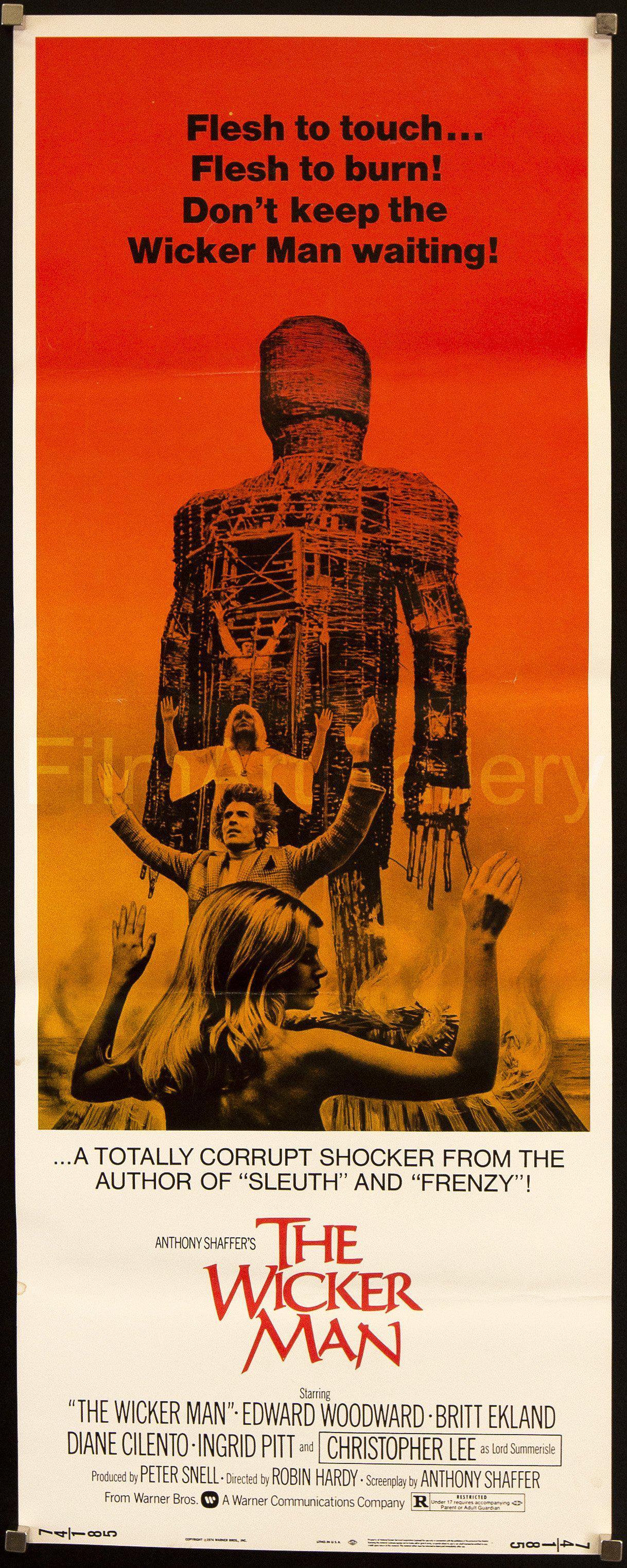The Wicker Man Movie Poster 1974 Insert (14x36)