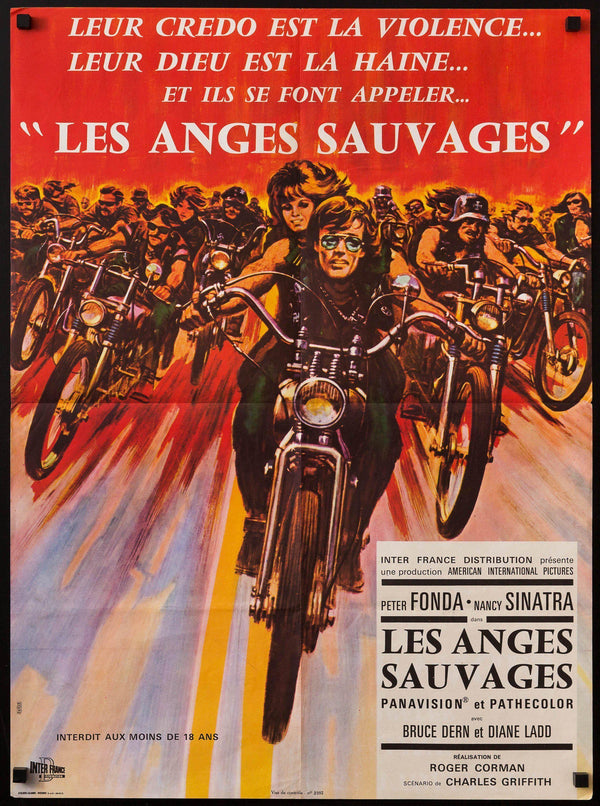The Wild Angels Movie Poster 1967 French Small (23x32)