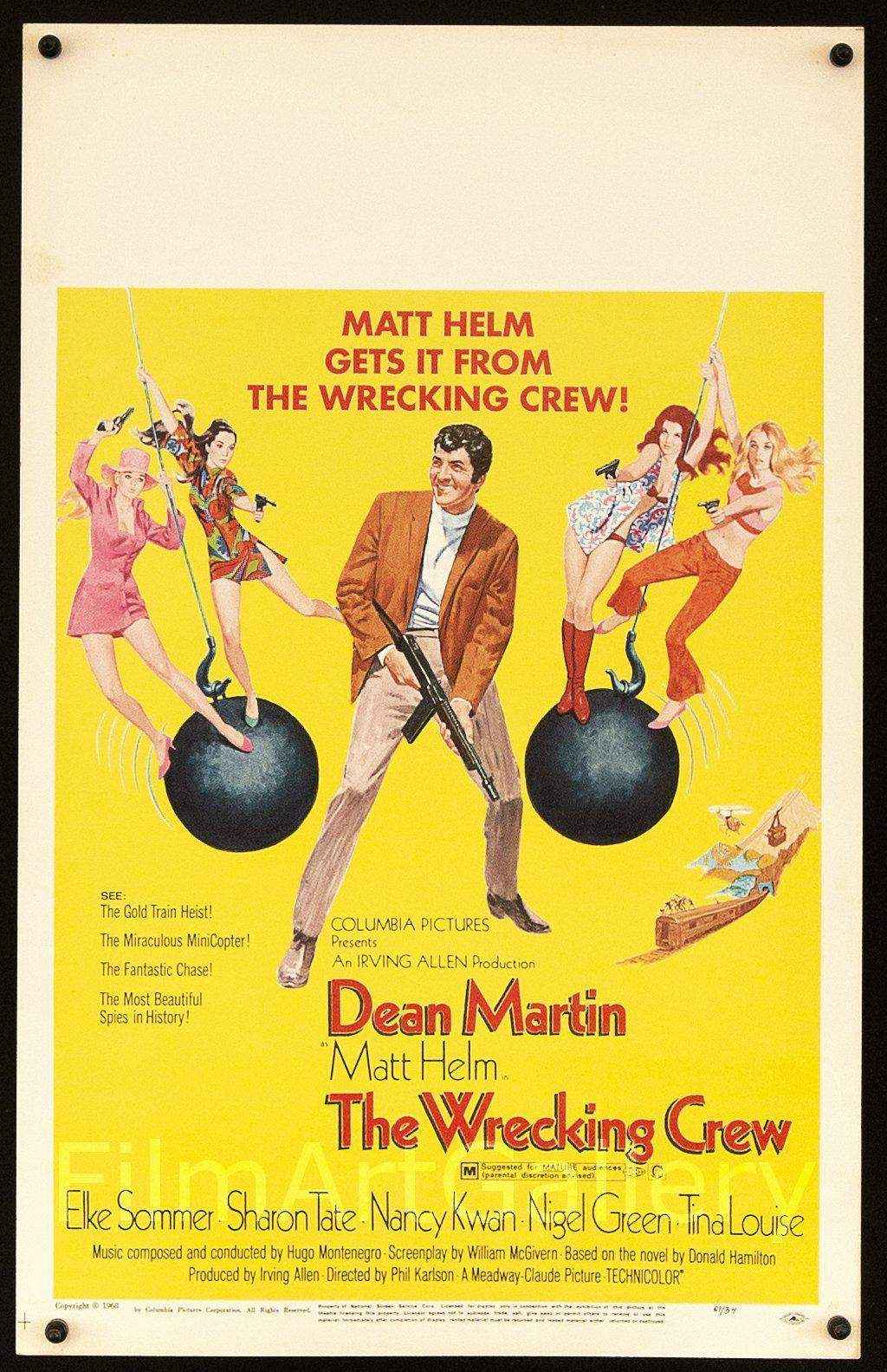 The Wrecking Crew Movie Poster 1969 Window Card (14x22)