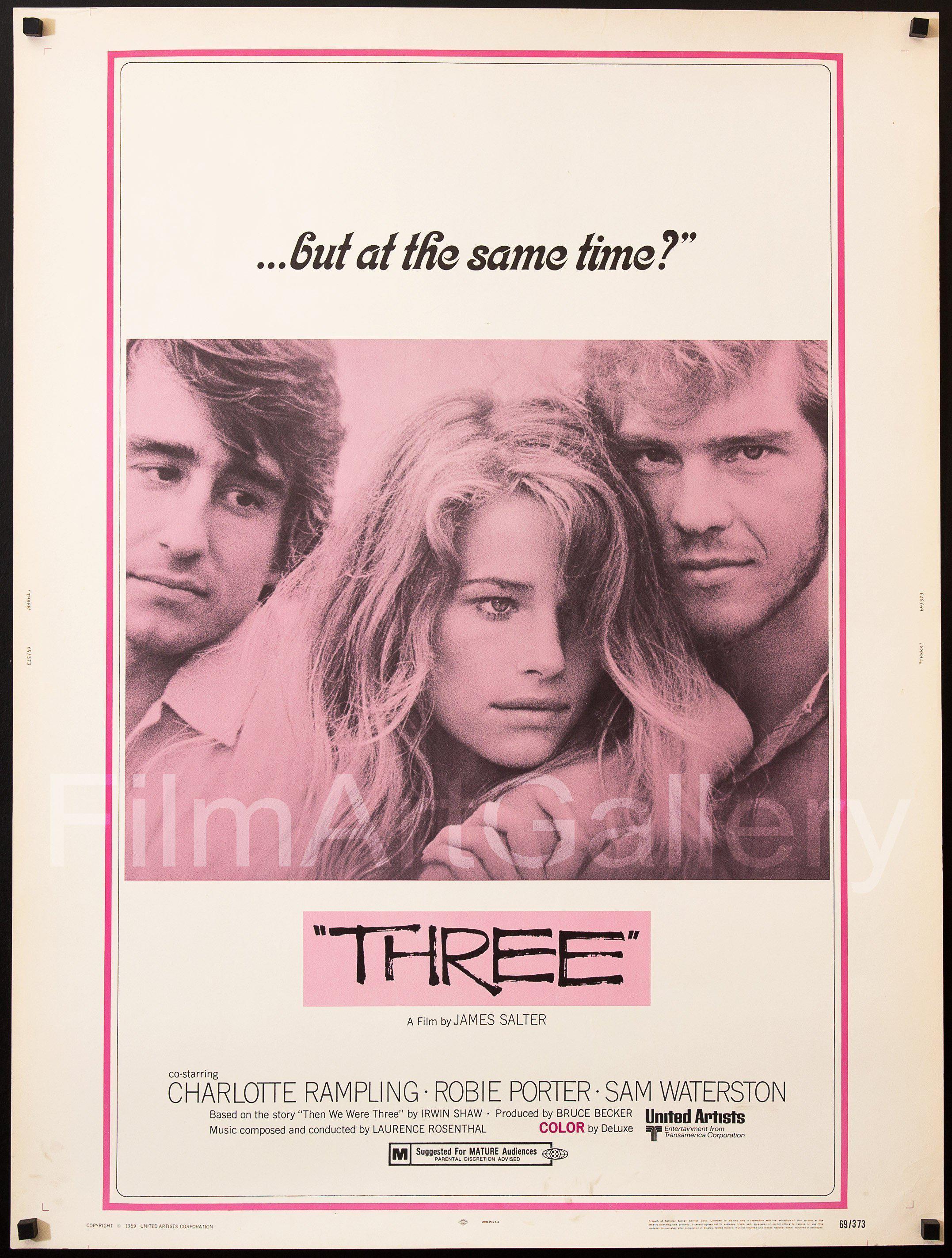 Three Movie Poster 1969 U.S. 30x40