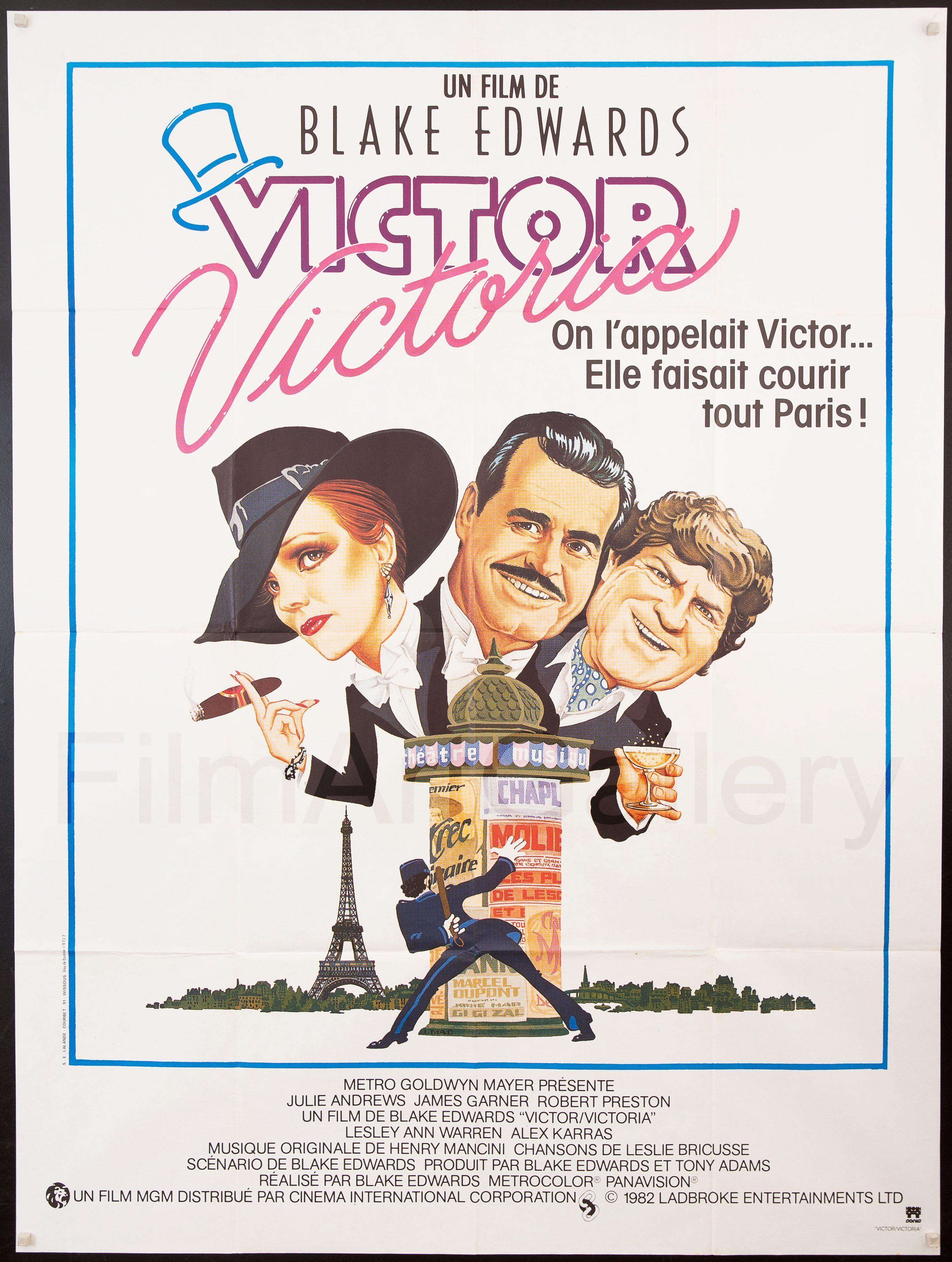 Victor/Victoria Movie Poster 1982 French 1 Panel (47x63)