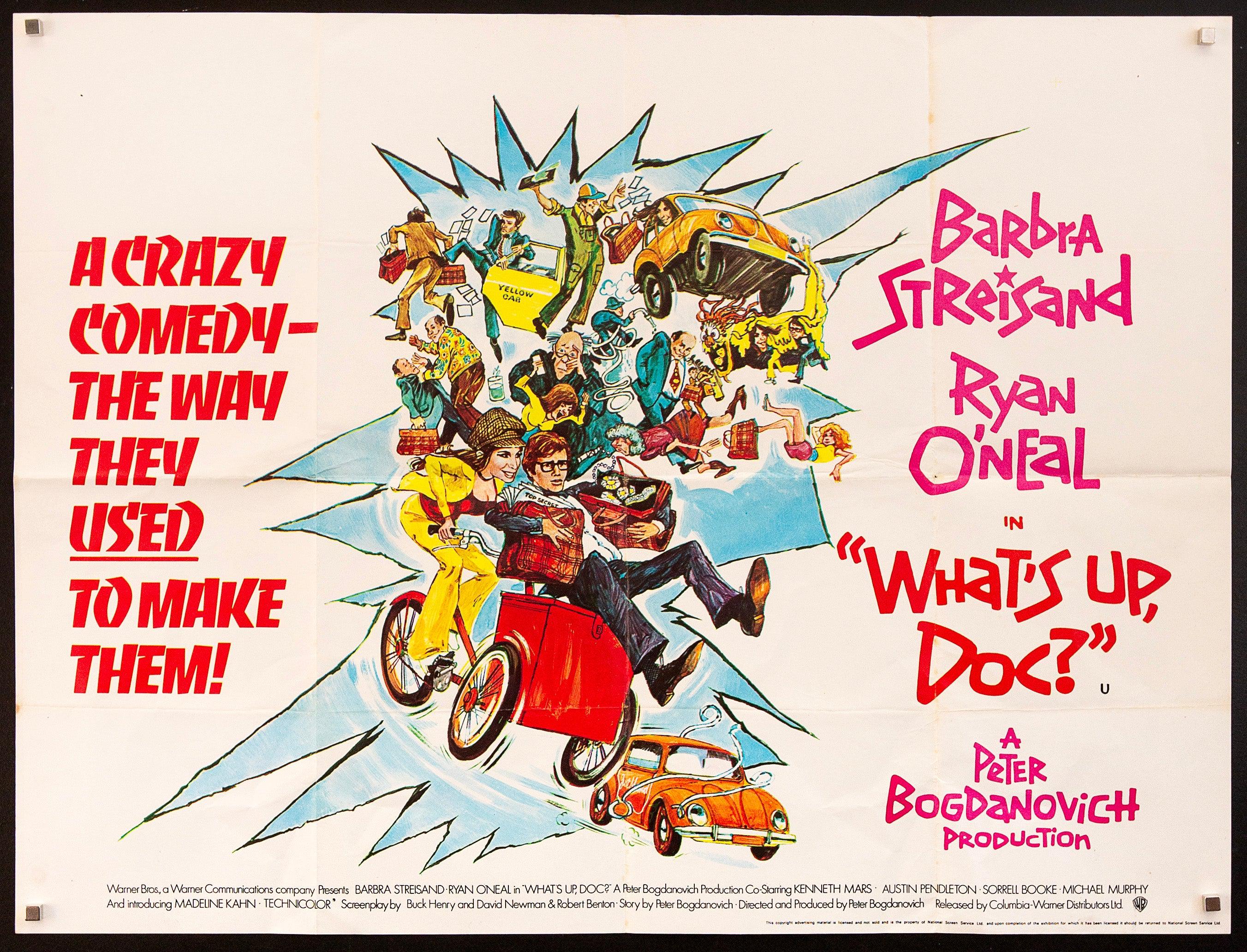 What's Up Doc Movie Poster 1972 British Quad (30x40)