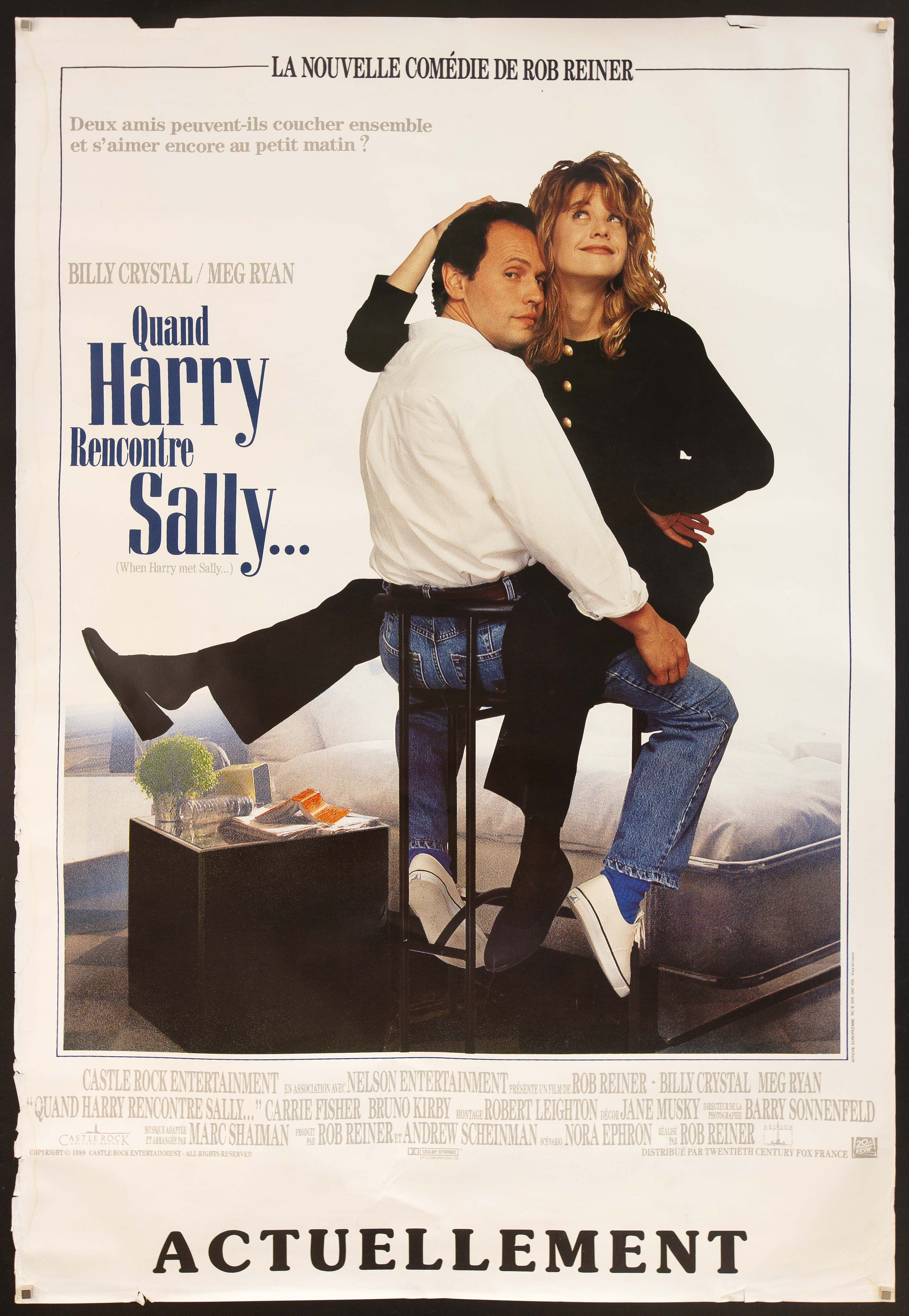 When Harry Met Sally Movie Poster 1989 French 1 Panel (47x63)