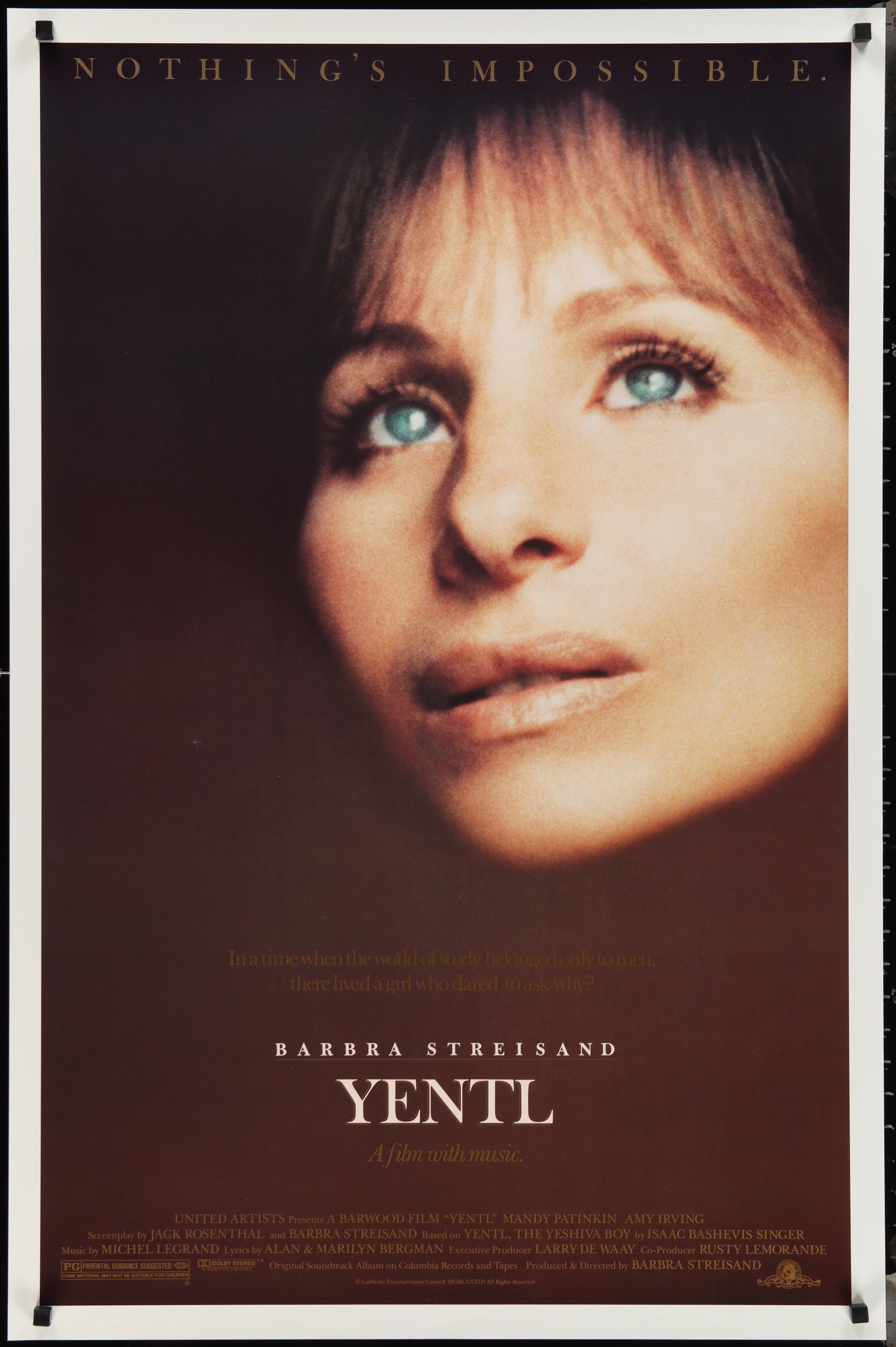 Yentl Movie Poster 1983 1 Sheet (27x41)