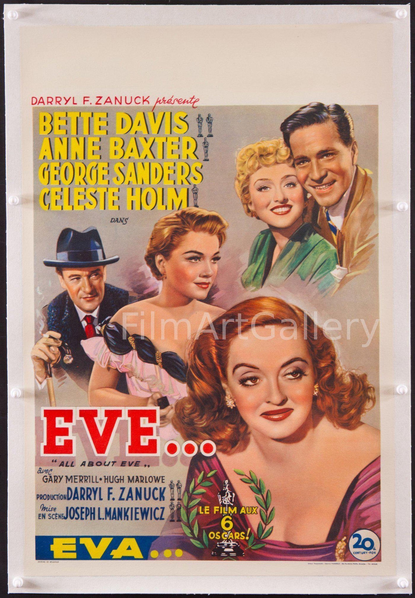 All About Eve Movie Poster 1951 Belgian (14x22)