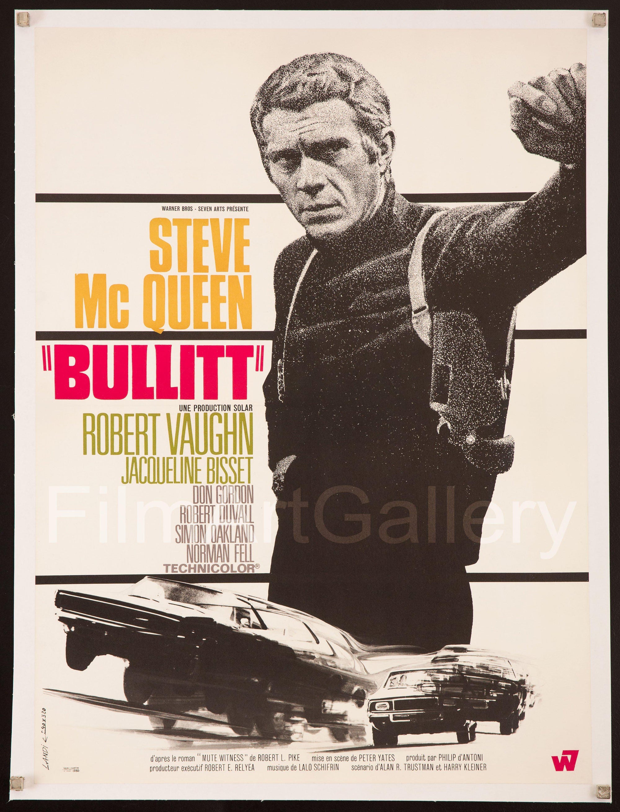 Bullitt Movie Poster 1969 French small (23x32)
