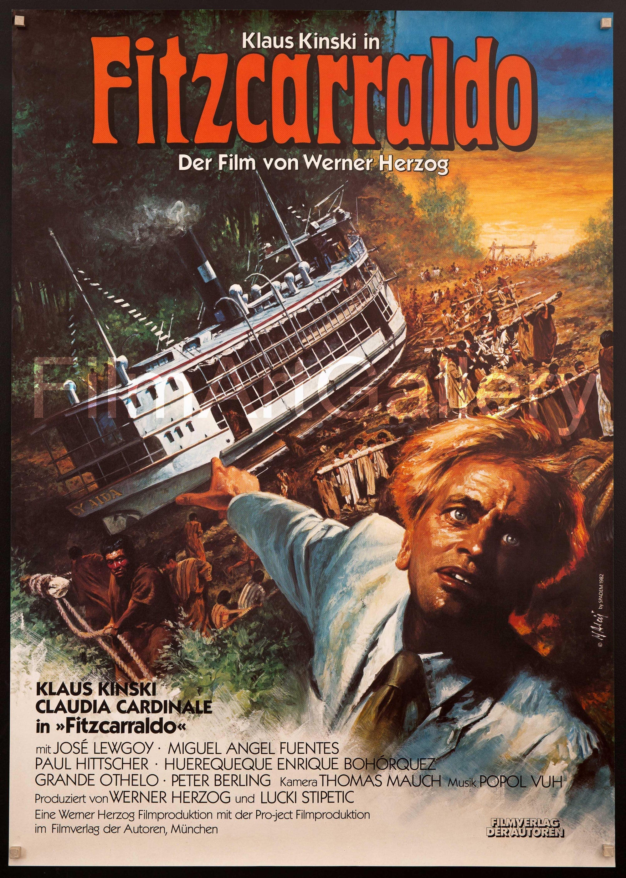 Fitzcarraldo Movie Poster 1982 German A0 (33x46) - Film Art Gallery